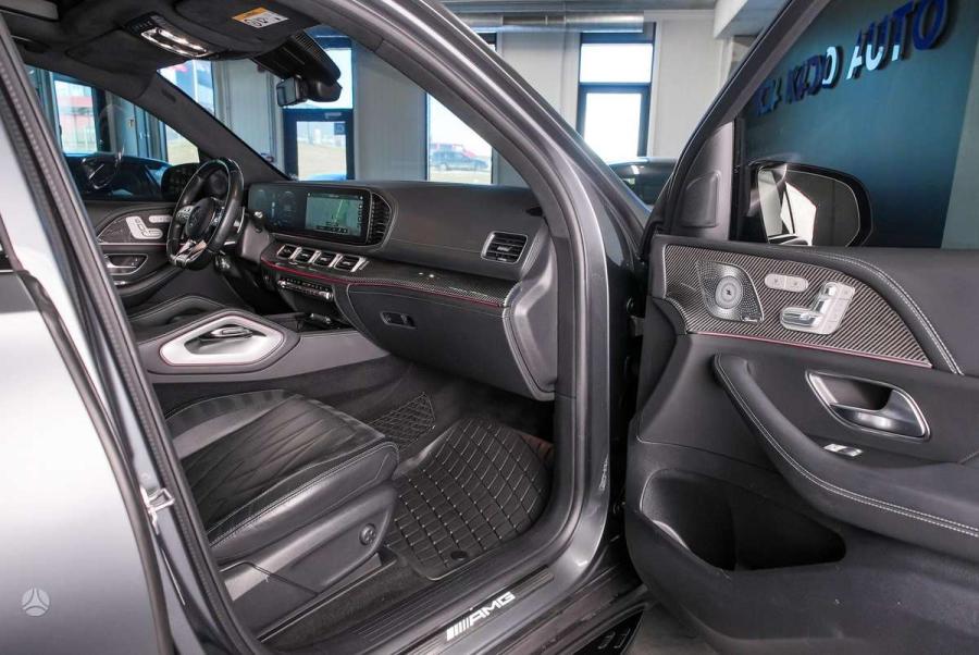 Grey Mercedes-Benz GLE 63 AMG 2021 in Marijampole, with an engine capacity of 3.98 L and mileage of 86 thousand km for 92450 €, photo 40 on AUTOMOTO.COM.LV