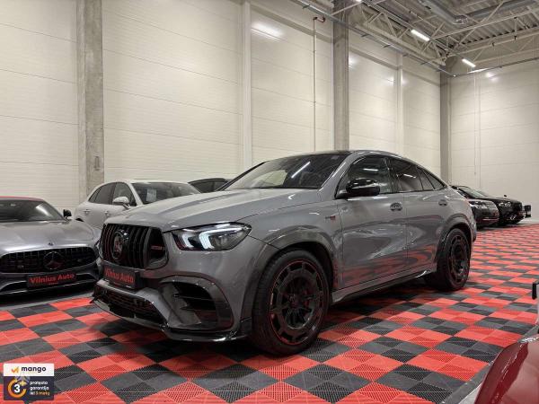 Pelēks Mercedes-Benz GLE 63 AMG 2021 Viļņa, ar dzinēja tilpumu 3.98 L un nobraukumu 113 tūkst. km par 89999 €, foto  vietnē AUTOMOTO.COM.LV