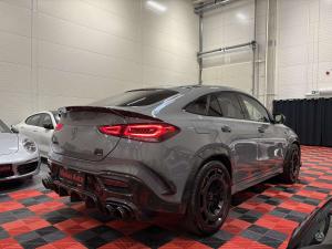 Grey Mercedes-Benz GLE 63 AMG 2021 in Vilnius, with an engine capacity of 3.98 L and mileage of 113 thousand km for 89999 €, photo 5 on AUTOMOTO.COM.LV