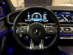 Grey Mercedes-Benz GLE 63 AMG 2021 in Vilnius, with an engine capacity of 3.98 L and mileage of 113 thousand km for 89999 €, photo 23 on AUTOMOTO.COM.LV