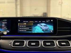 Grey Mercedes-Benz GLE 63 AMG 2021 in Vilnius, with an engine capacity of 3.98 L and mileage of 113 thousand km for 89999 €, photo 30 on AUTOMOTO.COM.LV