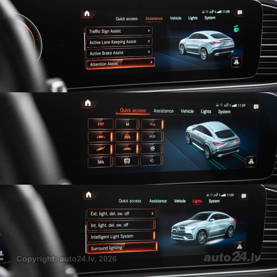 Black Mercedes-Benz GLE-Class 2020 in Tartu, with an engine capacity of 2.90 L and mileage of 151 thousand km for 51900 €, photo 31 on AUTOMOTO.COM.LV