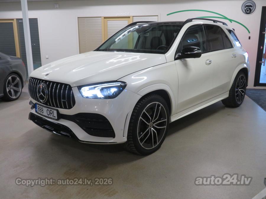 White Mercedes-Benz GLE-Class 2020 in Tallinn, with an engine capacity of 3.00 L and mileage of 64 thousand km for 51000 €, photo 1 on AUTOMOTO.COM.LV