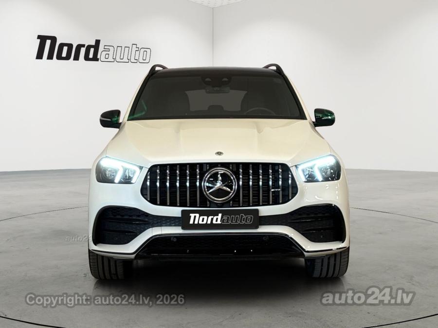 White Mercedes-Benz GLE-Class 2022 in Tallinn, with an engine capacity of 3.00 L and mileage of 28 thousand km for 79900 €, photo 4 on AUTOMOTO.COM.LV