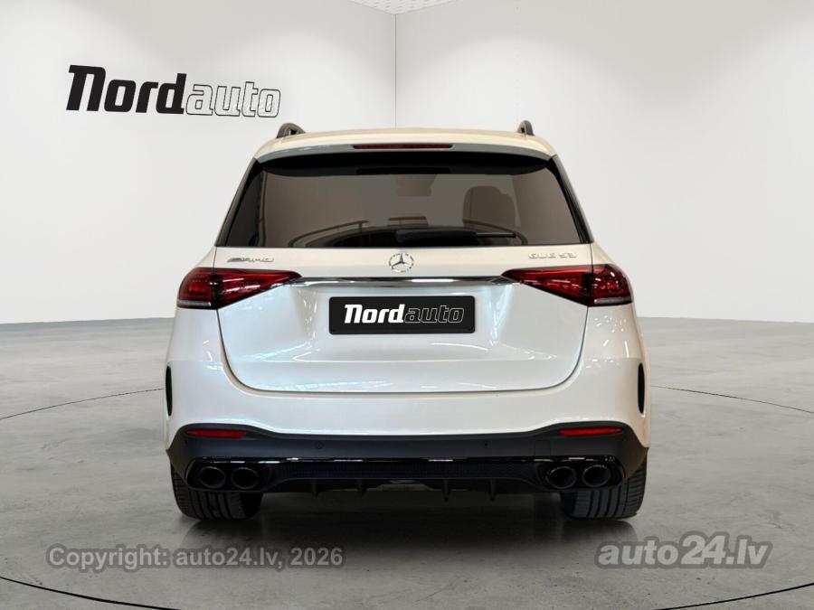 White Mercedes-Benz GLE-Class 2022 in Tallinn, with an engine capacity of 3.00 L and mileage of 28 thousand km for 79900 €, photo 5 on AUTOMOTO.COM.LV