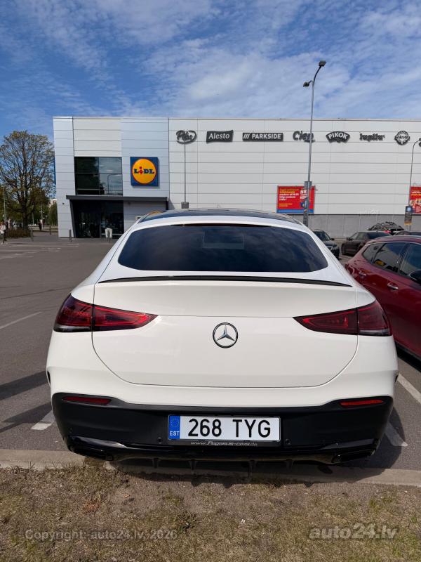 White Mercedes-Benz GLE-Class 2023 in Tallinn, with an engine capacity of 2.90 L and mileage of 8 thousand km for 105900 €, photo 2 on AUTOMOTO.COM.LV
