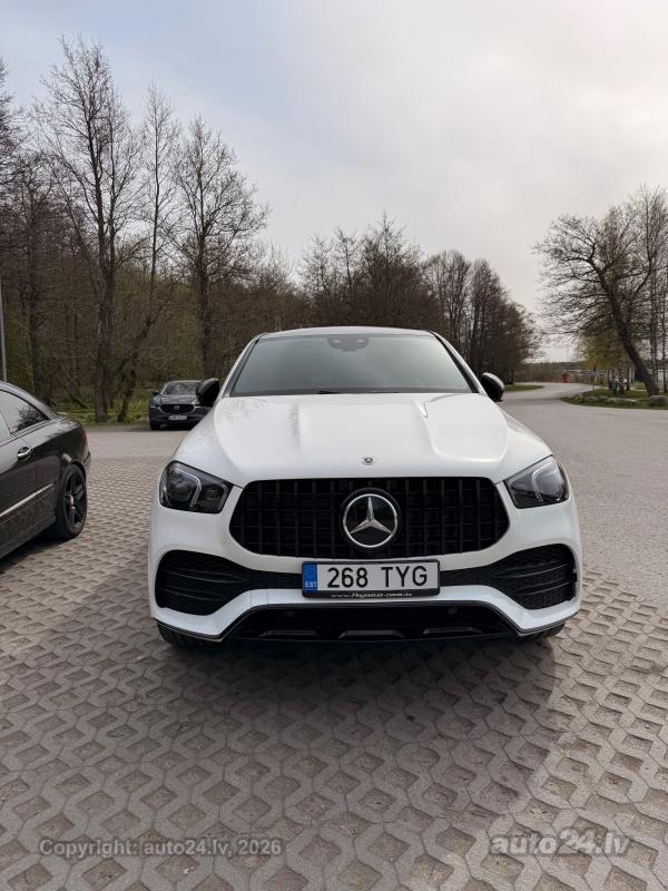 White Mercedes-Benz GLE-Class 2023 in Tallinn, with an engine capacity of 2.90 L and mileage of 8 thousand km for 105900 €, photo 4 on AUTOMOTO.COM.LV