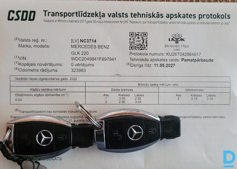 Balts Mercedes-Benz glk-200 2011 Kuldīga, ar dzinēja tilpumu 2.20 L un nobraukumu 324 tūkst. km par 6900 €, foto 10 vietnē AUTOMOTO.COM.LV