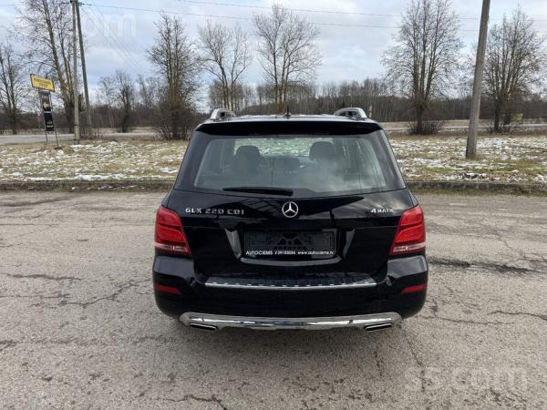 Black Mercedes-Benz GLK 220 2014 in Ogre, with an engine capacity of 2.20 L and mileage of 227 thousand km for 10999 €, photo 6 on AUTOMOTO.COM.LV