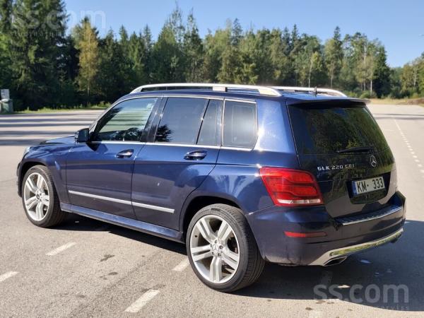 Blue Mercedes-Benz GLK 220 2014 in Madona, with an engine capacity of 2.20 L and mileage of 211 thousand km for 11750 €, photo 4 on AUTOMOTO.COM.LV