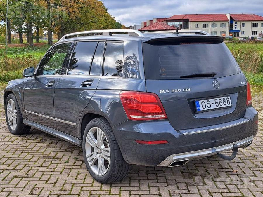 Blue Mercedes-Benz GLK 220 2014 in Valmiera, with an engine capacity of 2.10 L and mileage of 275 thousand km for 8600 €, photo 6 on AUTOMOTO.COM.LV