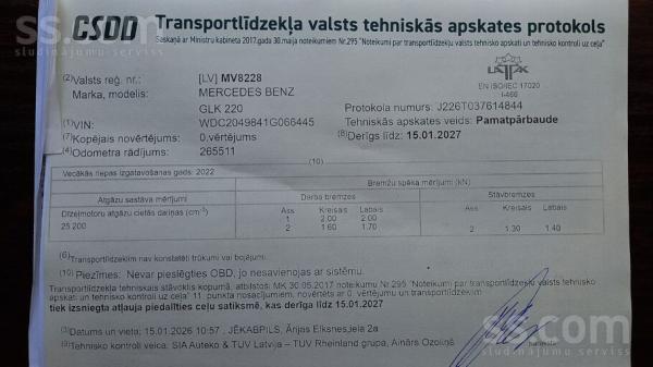 Pelēks Mercedes-Benz GLK 220 2013 Aizkraukle, ar dzinēja tilpumu 2.20 L un nobraukumu 267 tūkst. km par 10100 €, foto 8 vietnē AUTOMOTO.COM.LV