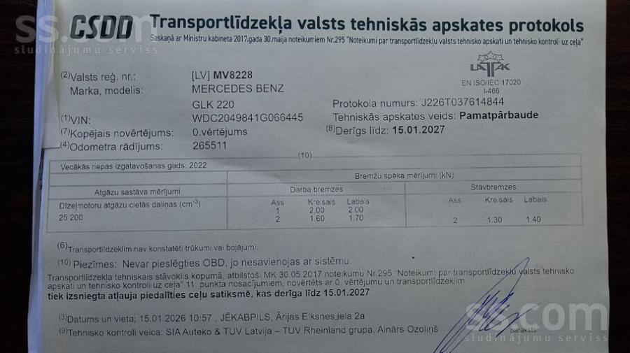 Серый Мерседес ГЛК 220 2013 в Айзкраукле, объемом двигателя 2.20 л и пробегом 267 тыс. км за 10100 €, фото 9 на AUTOMOTO.COM.LV