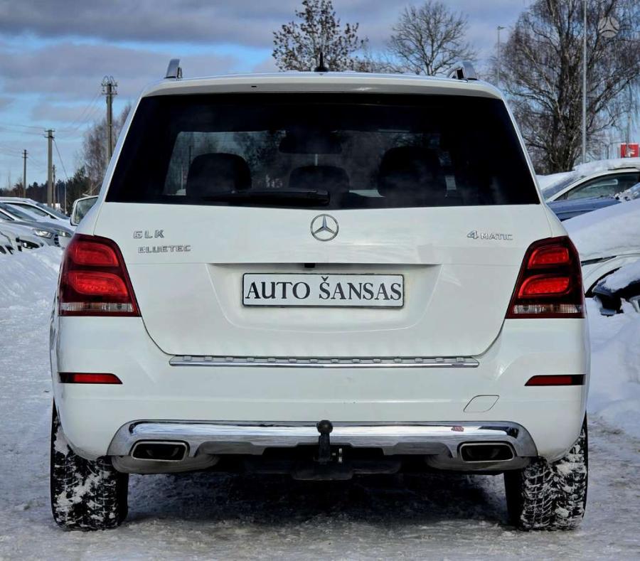 White Mercedes-Benz glk-250 2013 in Taurage, with an engine capacity of 2.14 L and mileage of 330 thousand km for 8800 €, photo 9 on AUTOMOTO.COM.LV