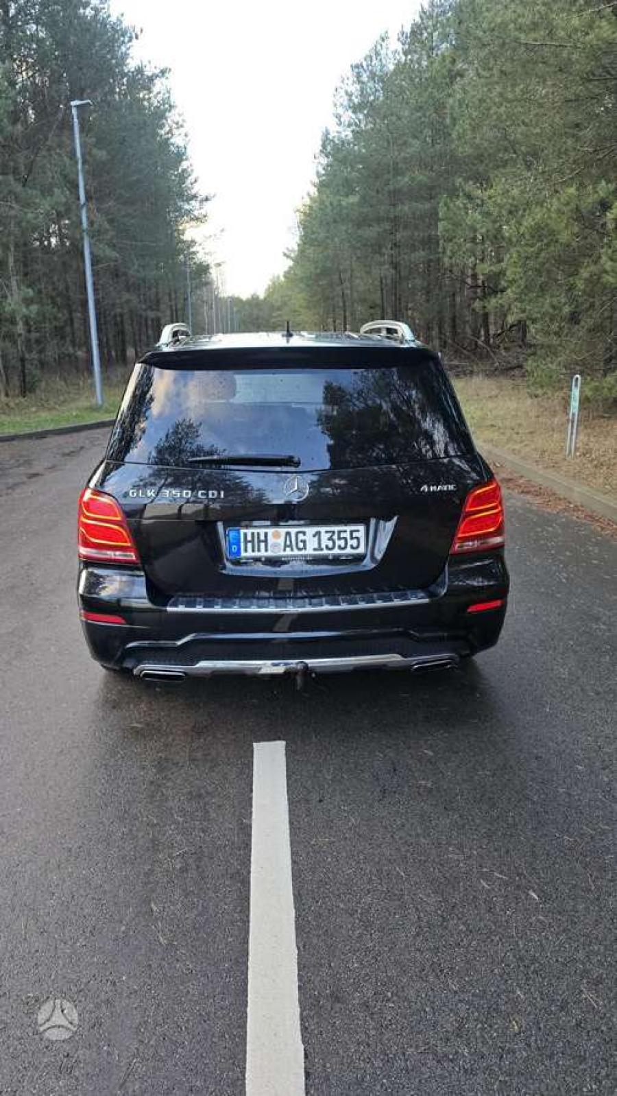 Black Mercedes-Benz GLK 350 2012 in Jurbarkas, with an engine capacity of 2.99 L and mileage of 270 thousand km for 12300 €, photo 5 on AUTOMOTO.COM.LV