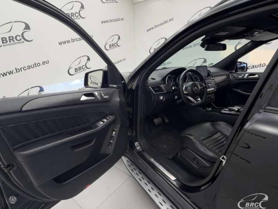 Black Mercedes-Benz GLS 350 2016 in Vilnius, with an engine capacity of 2.99 L and mileage of 334 thousand km for 31200 €, photo 25 on AUTOMOTO.COM.LV
