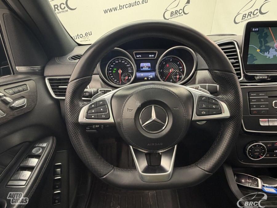 Black Mercedes-Benz GLS 350 2016 in Avizieniai, with an engine capacity of 3.00 L and mileage of 334 thousand km for 31200 €, photo 33 on AUTOMOTO.COM.LV