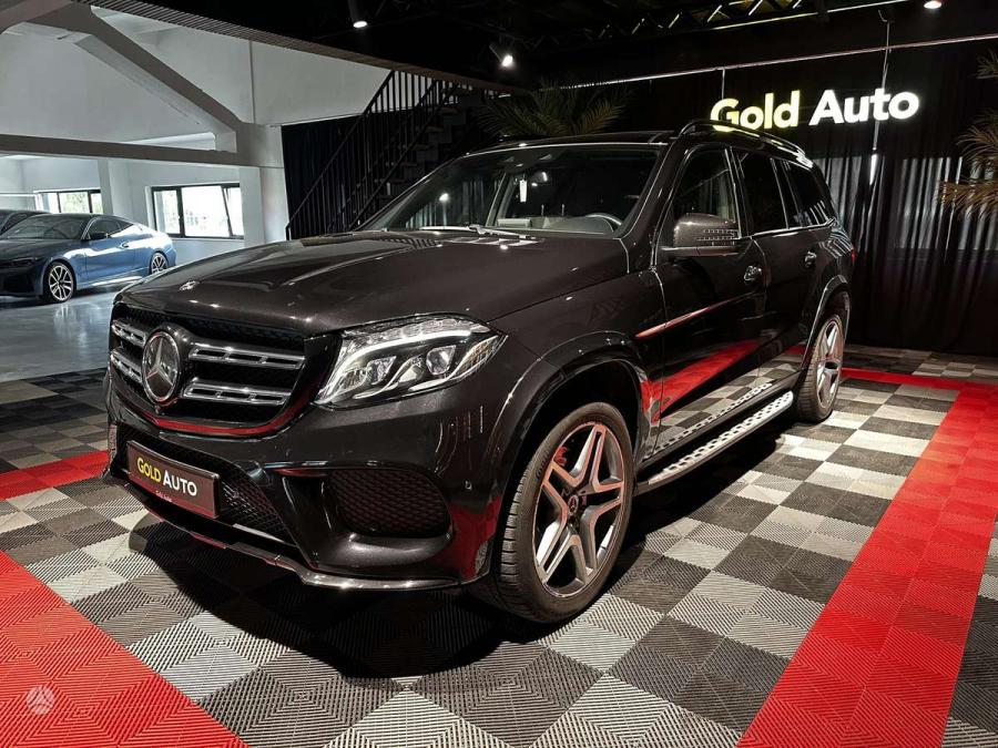 Melns Mercedes-Benz GLS 350 2017 Viļņa, ar dzinēja tilpumu 2.99 L un nobraukumu 132 tūkst. km par 43500 €, foto 1 vietnē AUTOMOTO.COM.LV