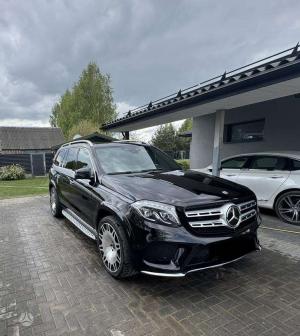 Melns Mercedes-Benz GLS 350 2017 Viļņa, ar dzinēja tilpumu 0.30 L un nobraukumu 198 tūkst. km par 38500 €, foto  vietnē AUTOMOTO.COM.LV