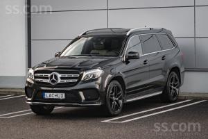 Черный Мерседес ГЛС 350 2017 в Рига, объемом двигателя 3.00 л и пробегом 264 тыс. км за 29500 €, фото  на AUTOMOTO.COM.LV