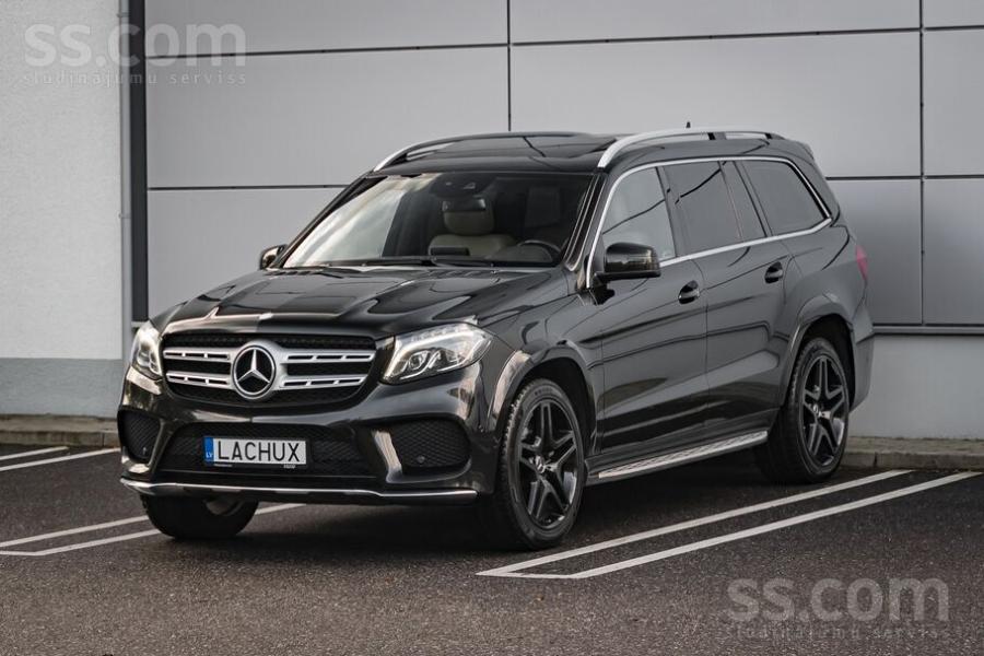 Melns Mercedes-Benz GLS 350 2017 Rīga, ar dzinēja tilpumu 3.00 L un nobraukumu 264 tūkst. km par 29500 €, foto 1 vietnē AUTOMOTO.COM.LV