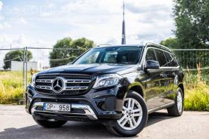 Melns Mercedes-Benz GLS 350 2018 Rīga, ar dzinēja tilpumu 3.00 L un nobraukumu 280 tūkst. km par 28490 €, foto  vietnē AUTOMOTO.COM.LV