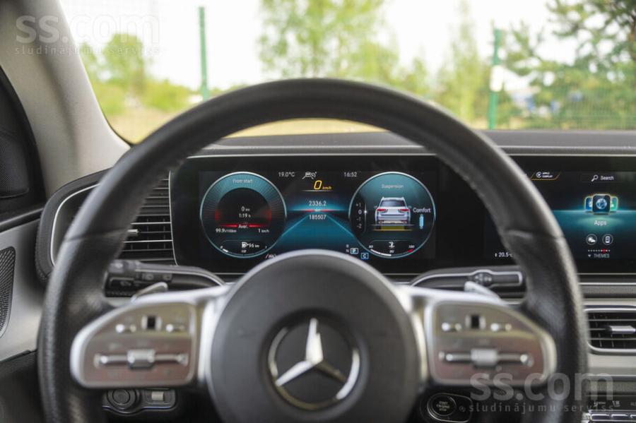 Melns Mercedes-Benz GLS 350 2020 Rīga, ar dzinēja tilpumu 3.00 L un nobraukumu 186 tūkst. km par 59000 €, foto 24 vietnē AUTOMOTO.COM.LV