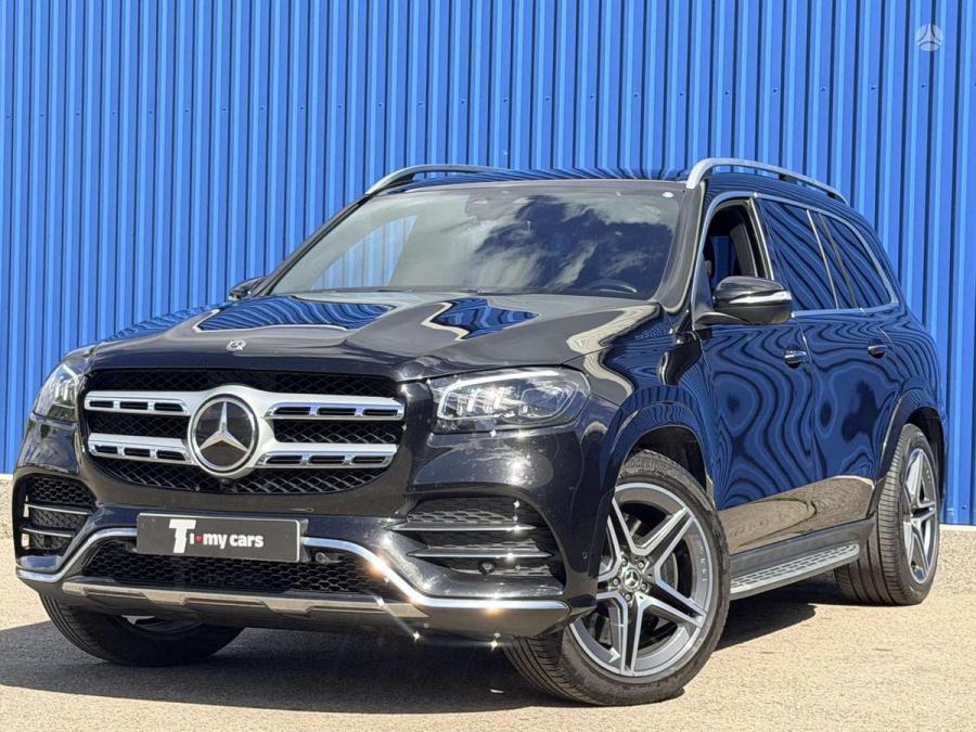 Черный Мерседес ГЛС 350 2020 в Каунас, объемом двигателя 2.93 л и пробегом 100 тыс. км за 79900 €, фото 1 на AUTOMOTO.COM.LV