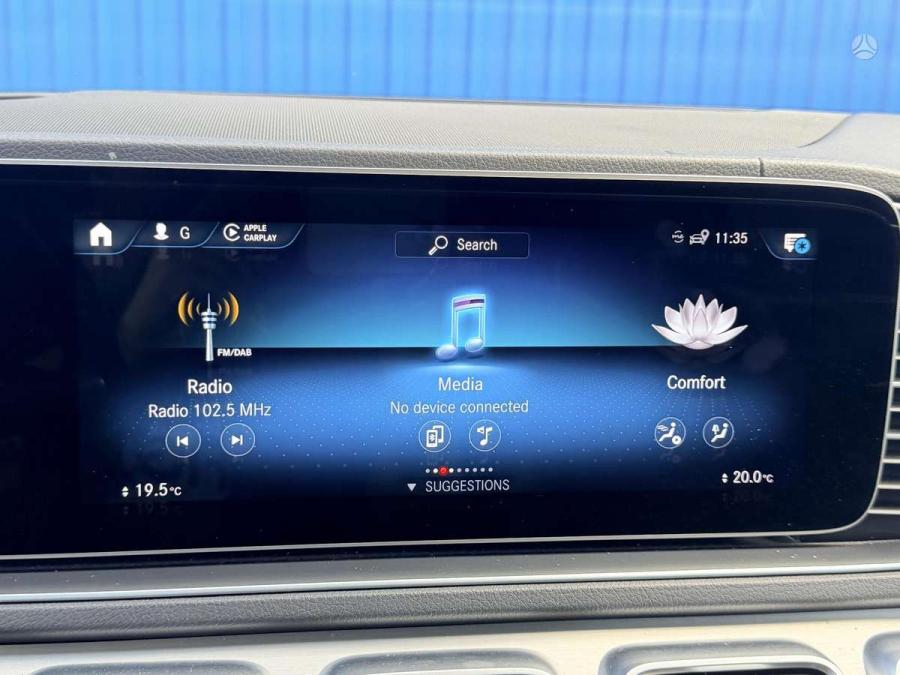 Черный Мерседес ГЛС 350 2020 в Каунас, объемом двигателя 2.93 л и пробегом 100 тыс. км за 79900 €, фото 29 на AUTOMOTO.COM.LV
