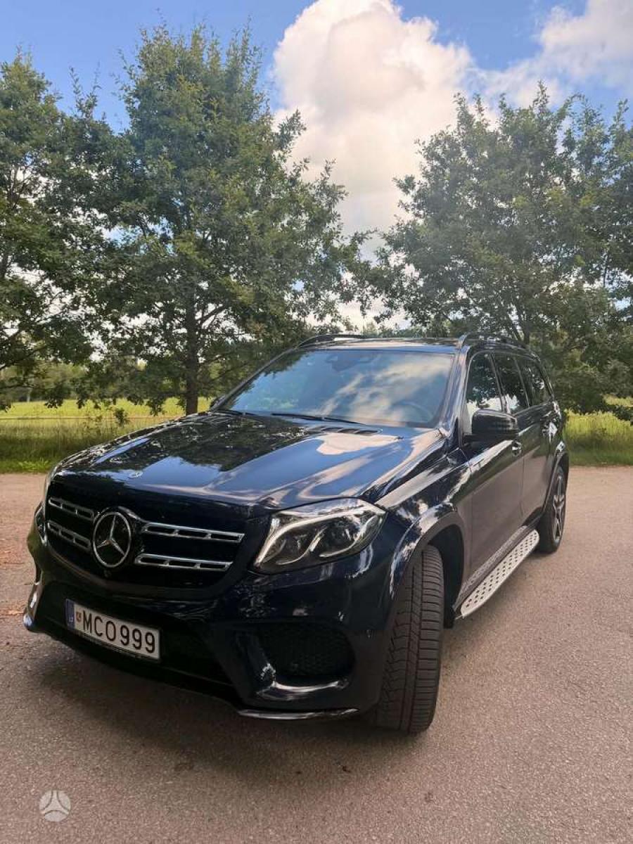 Blue Mercedes-Benz GLS 350 2018 in Silale, with an engine capacity of 2.99 L and mileage of 182 thousand km for 38000 €, photo 3 on AUTOMOTO.COM.LV
