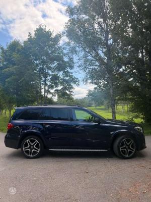 Blue Mercedes-Benz GLS 350 2018 in Silale, with an engine capacity of 2.99 L and mileage of 182 thousand km for 38000 €, photo 4 on AUTOMOTO.COM.LV