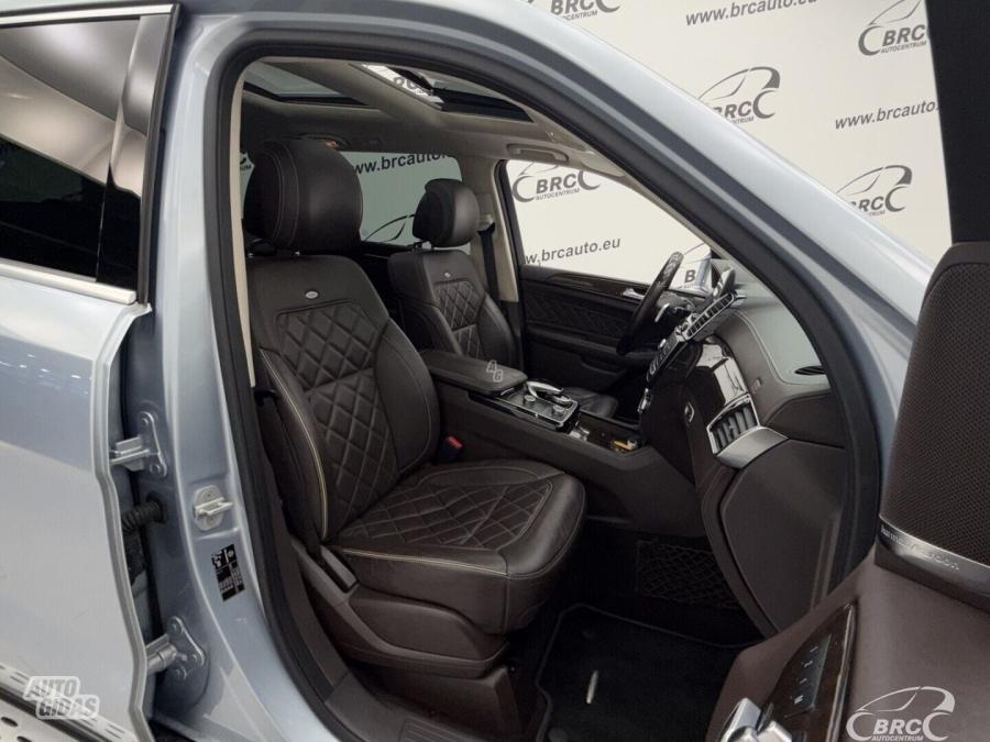 Grey Mercedes-Benz GLS 350 2016 in Avizieniai, with an engine capacity of 3.00 L and mileage of 355 thousand km for 28900 €, photo 7 on AUTOMOTO.COM.LV
