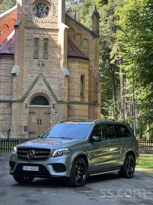 Pelēks Mercedes-Benz GLS 350 2016 Jūrmala, ar dzinēja tilpumu 3.00 L un nobraukumu 160 tūkst. km par 39500 €, foto  vietnē AUTOMOTO.COM.LV