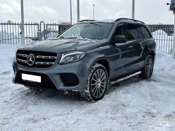 Pelēks Mercedes-Benz GLS 350 2017 Avižieniai, ar dzinēja tilpumu 3.00 L un nobraukumu 191 tūkst. km par 34900 €, foto 1 vietnē AUTOMOTO.COM.LV
