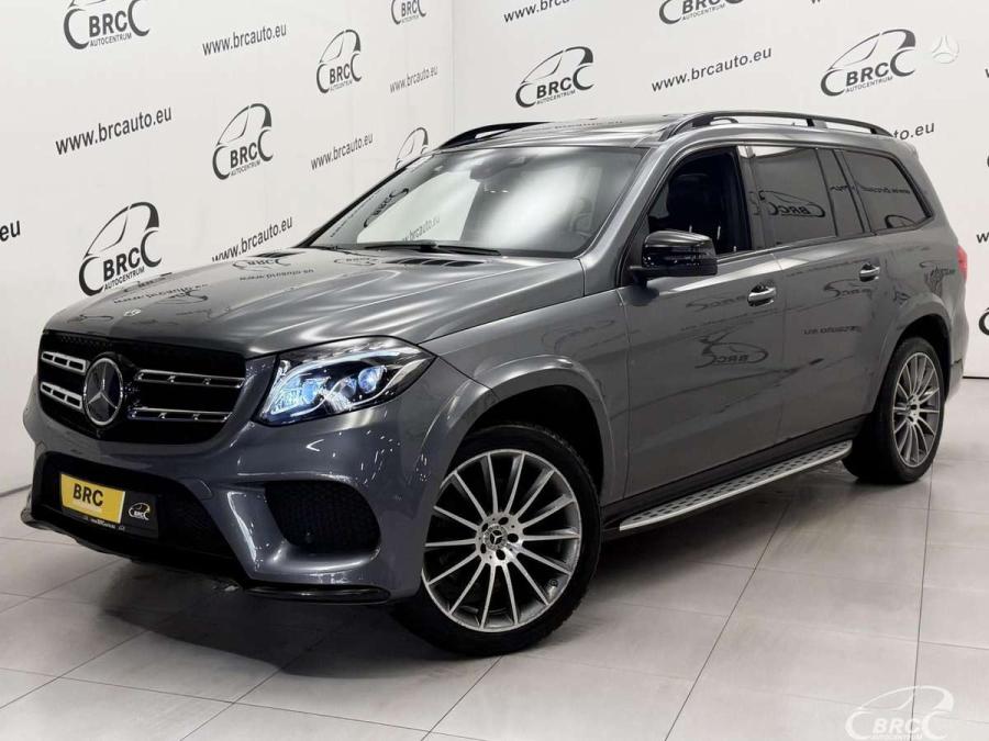 Серый Мерседес ГЛС 350 2017 в Вильнюс, объемом двигателя 2.99 л и пробегом 194 тыс. км за 34900 €, фото 1 на AUTOMOTO.COM.LV