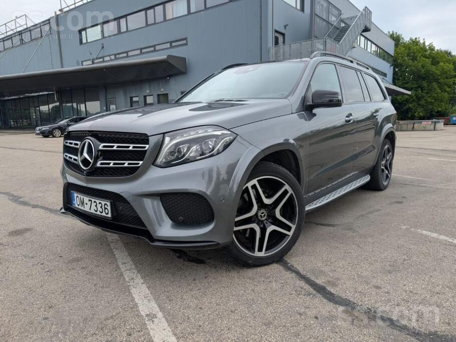 Pelēks Mercedes-Benz GLS 350 2018 Rīga, ar dzinēja tilpumu 3.00 L un nobraukumu 224 tūkst. km par 28000 €, foto 1 vietnē AUTOMOTO.COM.LV