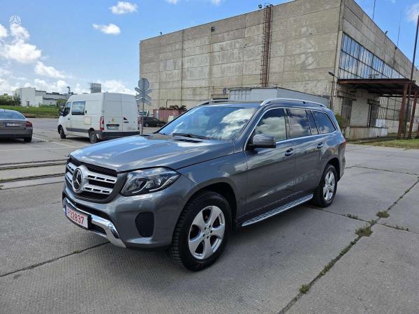Grey Mercedes-Benz GLS 350 2018 in Klaipeda, with an engine capacity of 2.99 L and mileage of 259 thousand km for 29500 €, photo 1 on AUTOMOTO.COM.LV
