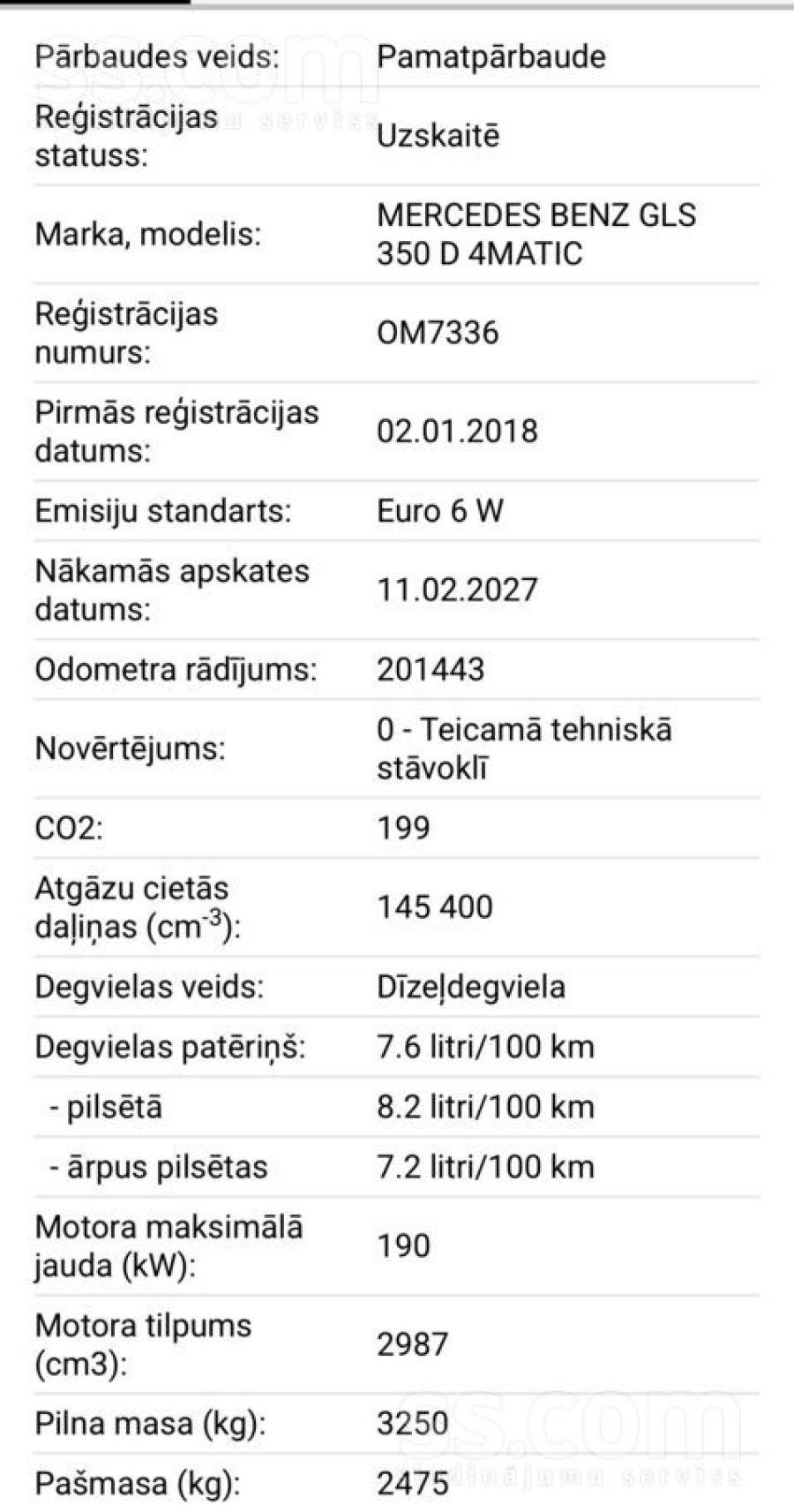 Серый Мерседес ГЛС 350 2018 в Рига, объемом двигателя 3.00 л и пробегом 224 тыс. км за 26400 €, фото 34 на AUTOMOTO.COM.LV