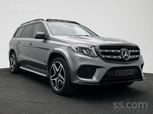 Grey Mercedes-Benz GLS 350 2019 in Riga, with an engine capacity of 3.00 L and mileage of 162 thousand km for 39950 €, photo 2 on AUTOMOTO.COM.LV