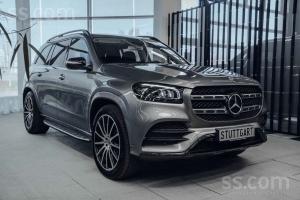 Grey Mercedes-Benz GLS 350 2020 in Riga, with an engine capacity of 3.00 L and mileage of 102 thousand km for 75000 €, photo  on AUTOMOTO.COM.LV