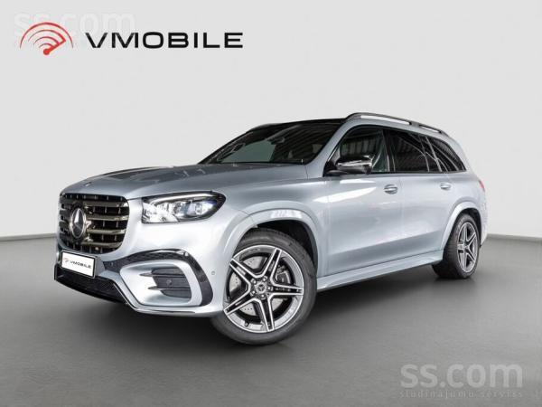 Серый Мерседес ГЛС 350 2024 в Рига, объемом двигателя 3.00 л и пробегом 9 тыс. км за 103200 €, фото 1 на AUTOMOTO.COM.LV