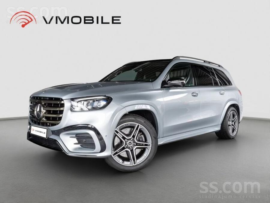 Grey Mercedes-Benz GLS 350 2024 in Riga, with an engine capacity of 3.00 L and mileage of 9 thousand km for 103200 €, photo 1 on AUTOMOTO.COM.LV