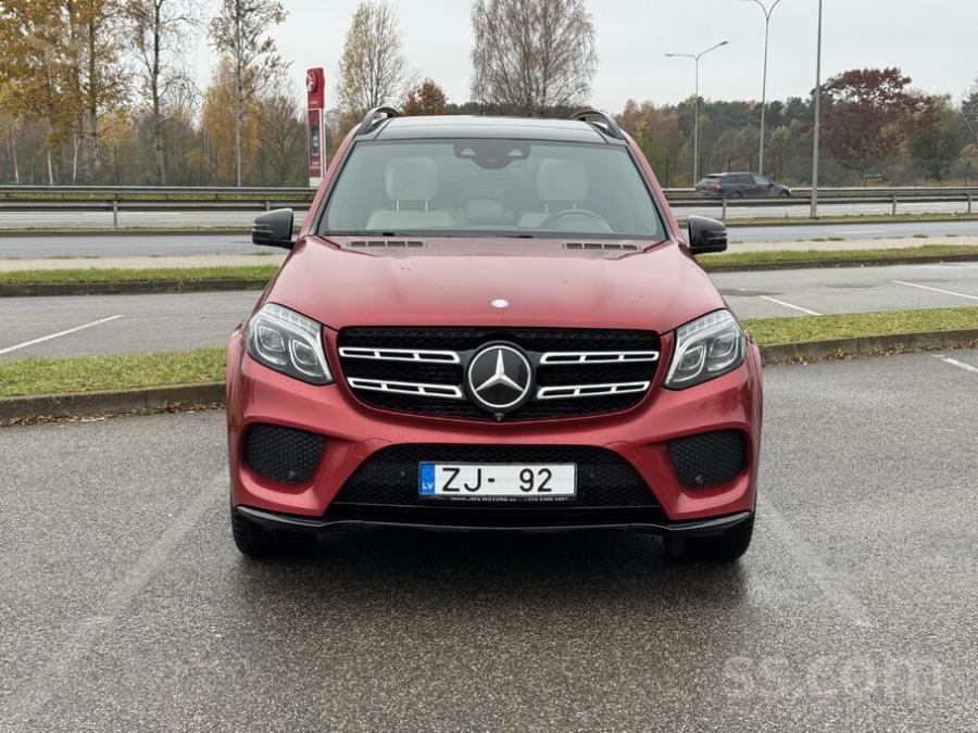 Sarkans Mercedes-Benz GLS 350 2016 Rīga, ar dzinēja tilpumu 3.00 L un nobraukumu 0 tūkst. km par 27900 €, foto 2 vietnē AUTOMOTO.COM.LV