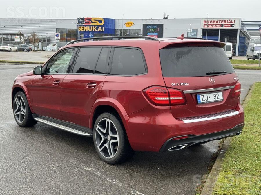 Sarkans Mercedes-Benz GLS 350 2016 Rīga, ar dzinēja tilpumu 3.00 L un nobraukumu 0 tūkst. km par 27900 €, foto 7 vietnē AUTOMOTO.COM.LV