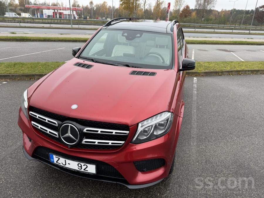 Sarkans Mercedes-Benz GLS 350 2016 Rīga, ar dzinēja tilpumu 3.00 L un nobraukumu 0 tūkst. km par 27900 €, foto 10 vietnē AUTOMOTO.COM.LV