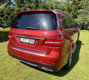 Sarkans Mercedes-Benz GLS 350 2016 Viļņa, ar dzinēja tilpumu 2.99 L un nobraukumu 240 tūkst. km par 34500 €, foto 7 vietnē AUTOMOTO.COM.LV