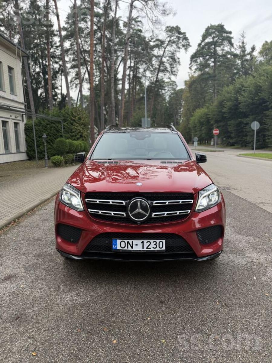 Sarkans Mercedes-Benz GLS 350 2016 Jūrmala, ar dzinēja tilpumu 3.00 L un nobraukumu 299 tūkst. km par 26500 €, foto 1 vietnē AUTOMOTO.COM.LV