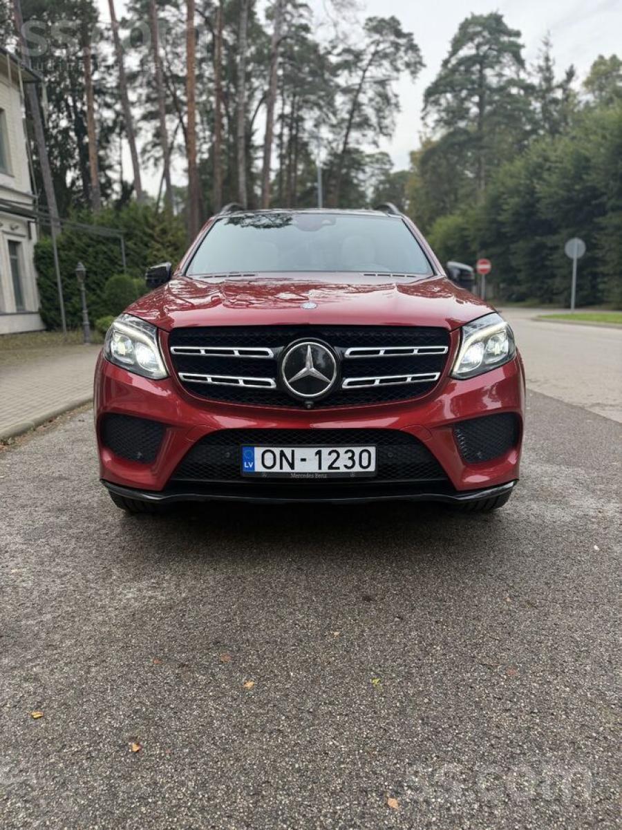 Sarkans Mercedes-Benz GLS 350 2016 Jūrmala, ar dzinēja tilpumu 3.00 L un nobraukumu 299 tūkst. km par 26500 €, foto 3 vietnē AUTOMOTO.COM.LV