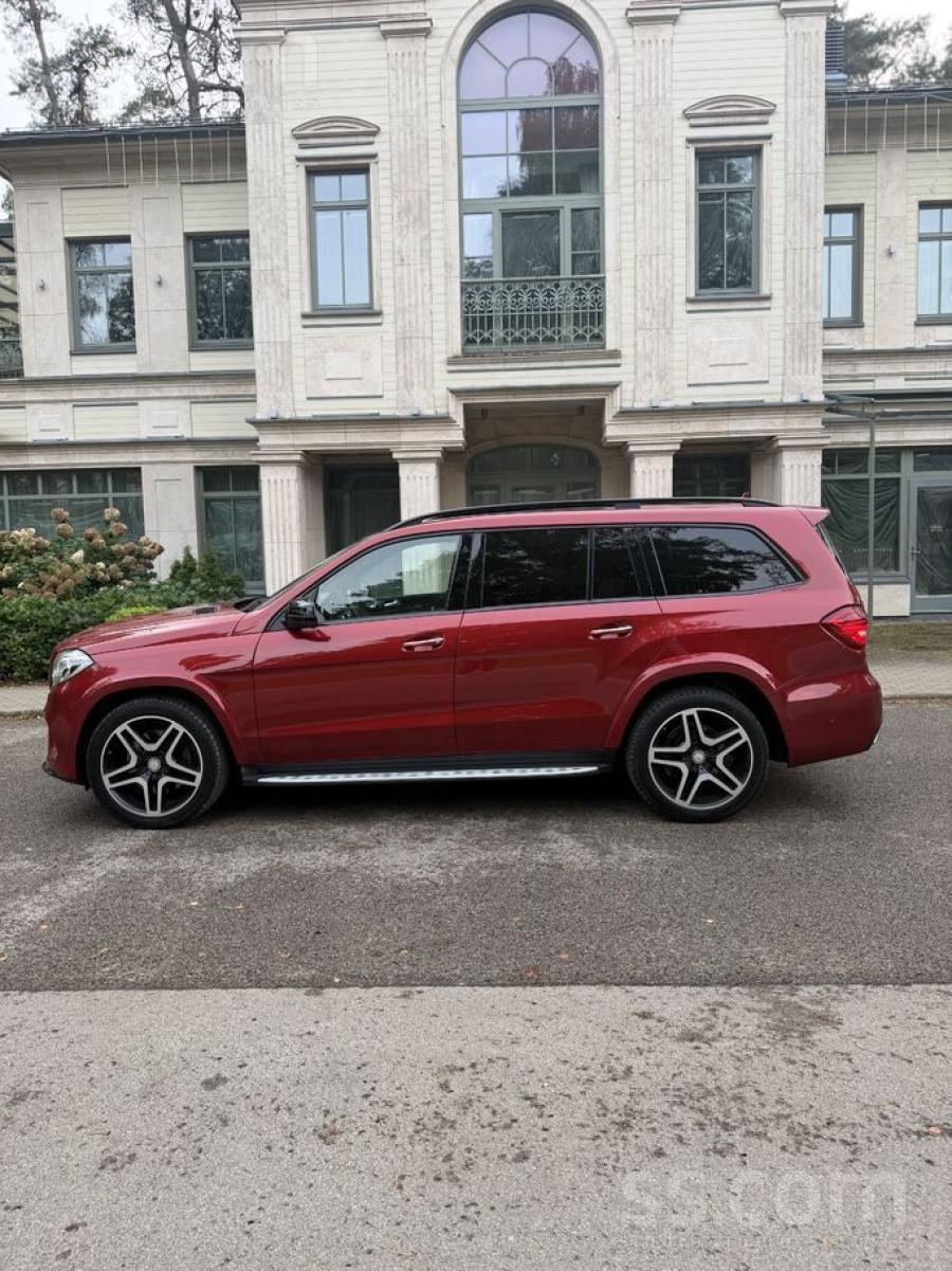 Sarkans Mercedes-Benz GLS 350 2016 Jūrmala, ar dzinēja tilpumu 3.00 L un nobraukumu 299 tūkst. km par 26500 €, foto 4 vietnē AUTOMOTO.COM.LV