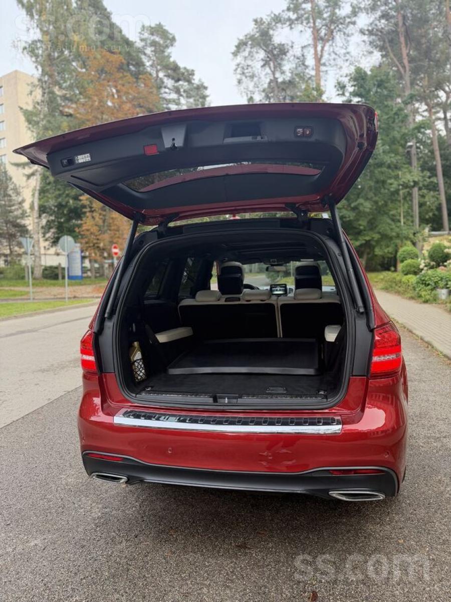 Sarkans Mercedes-Benz GLS 350 2016 Jūrmala, ar dzinēja tilpumu 3.00 L un nobraukumu 299 tūkst. km par 26500 €, foto 6 vietnē AUTOMOTO.COM.LV
